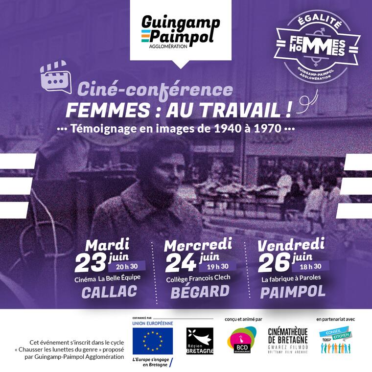 Ciné Conférence Femmes : Au travail ! - Callac | Office de Tourisme de ...