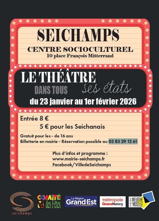 Spectacle – Le théâtre dans tous ses états (Seichamps) | Nancy Tourisme