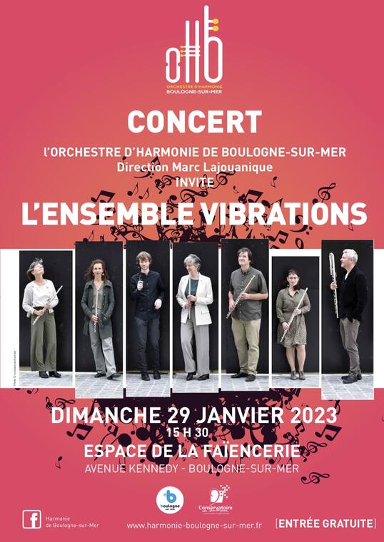 CONCERT - L'ORCHESTRE D'HARMONIE DE BOULOGNE-SUR-MER - L'ENSEMBLE VIBRATIONS - Boulogne-sur-Mer ...