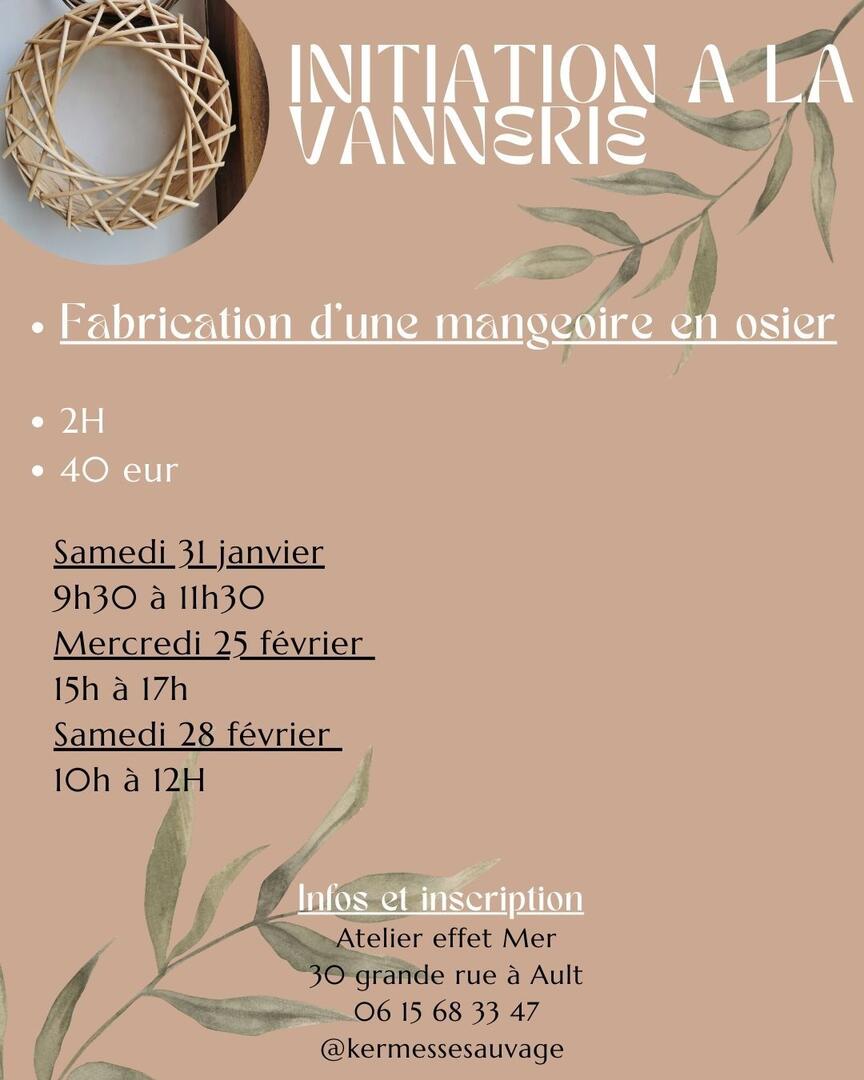 Initiation à la vannerie (Ault) | Destination LE TREPORT - MERS