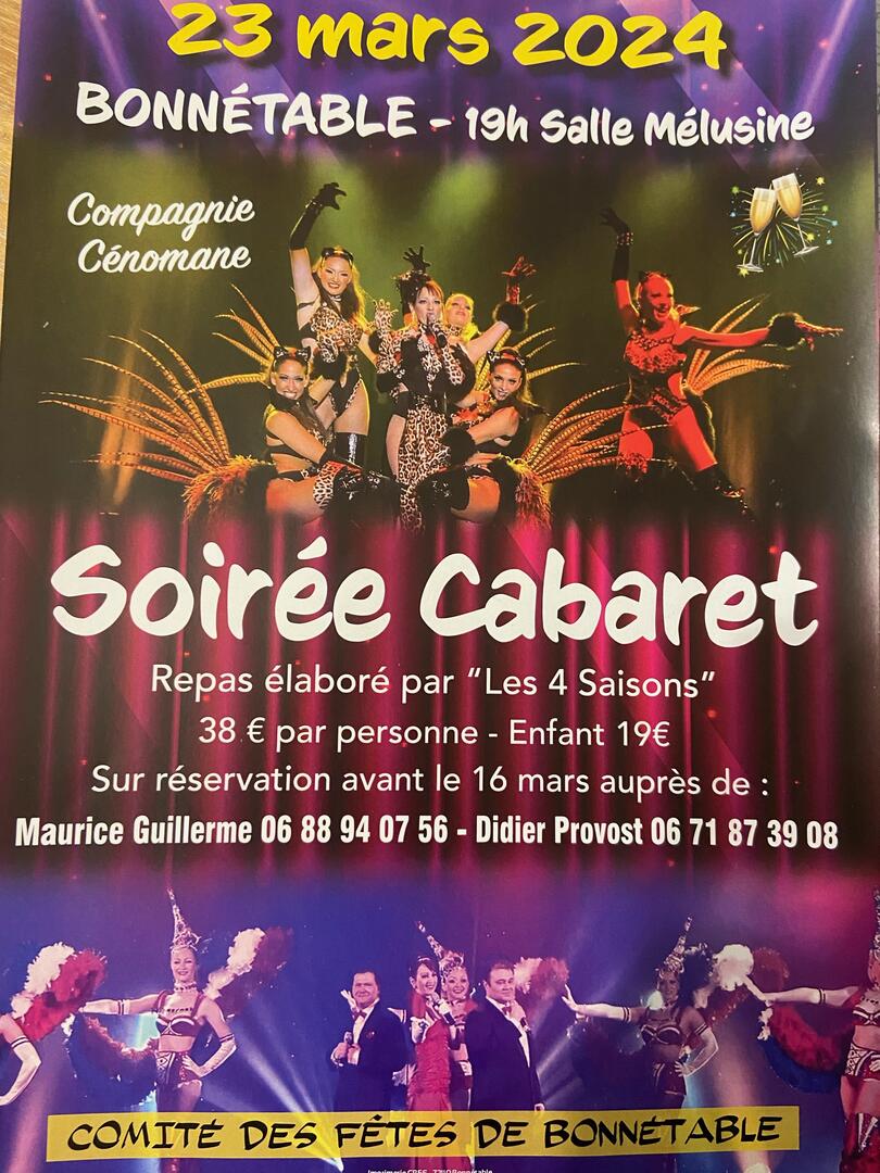 Soirée Cabaret avec la Compagnie Cénomane (Bonnétable) | Office de ...