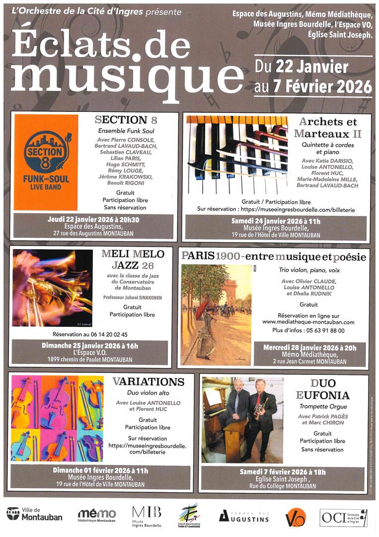 Festival – Musical Bursts (Montauban) | Tarn-et-Garonne Tourism