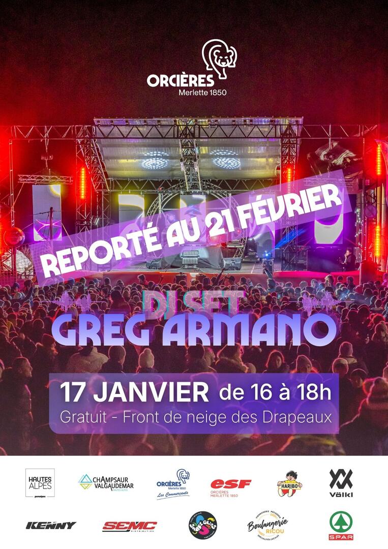 [ reporté ] DJ Set – Greg Armano en live ! (Orcières)
