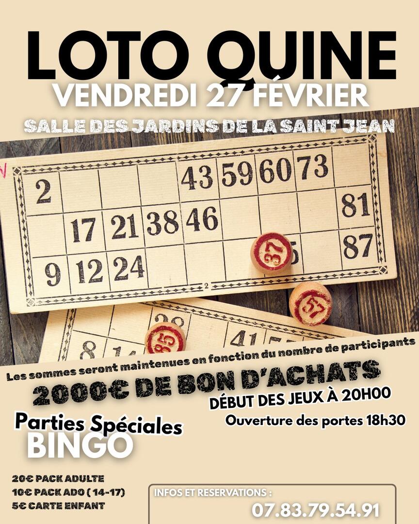 Europale Basket : Loto Quine - Wimereux | Office de tourisme du ...
