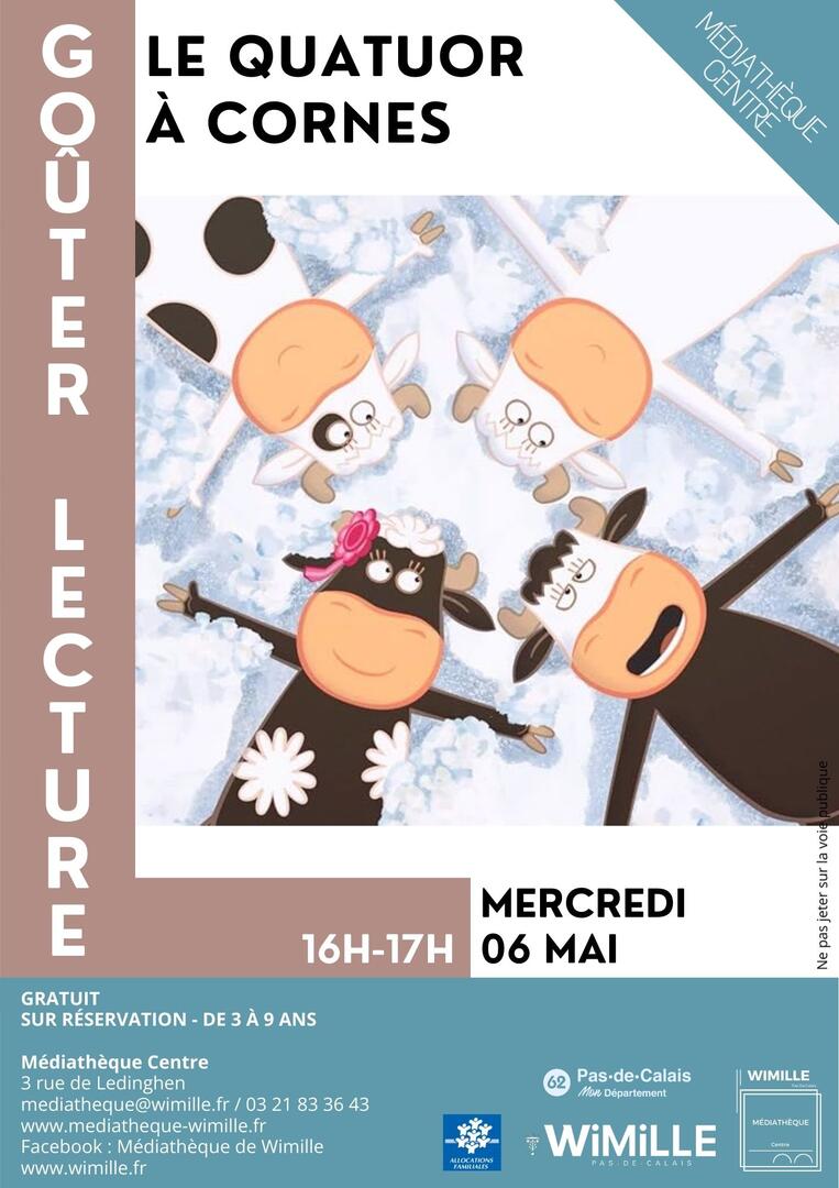 Goûter - lecture : le Quator à cornes - Wimille | Office de tourisme du ...