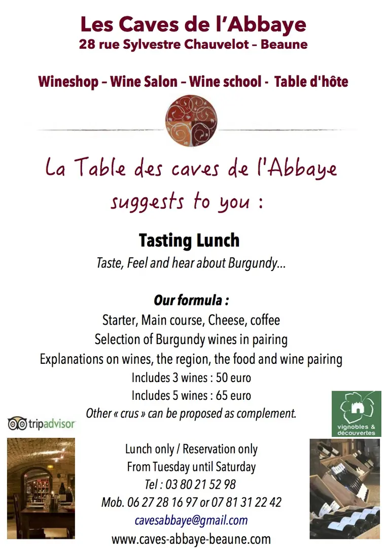 Les Caves de l’Abbaye (Beaune) | Toerisme in Beaune en de regio Beaune ...