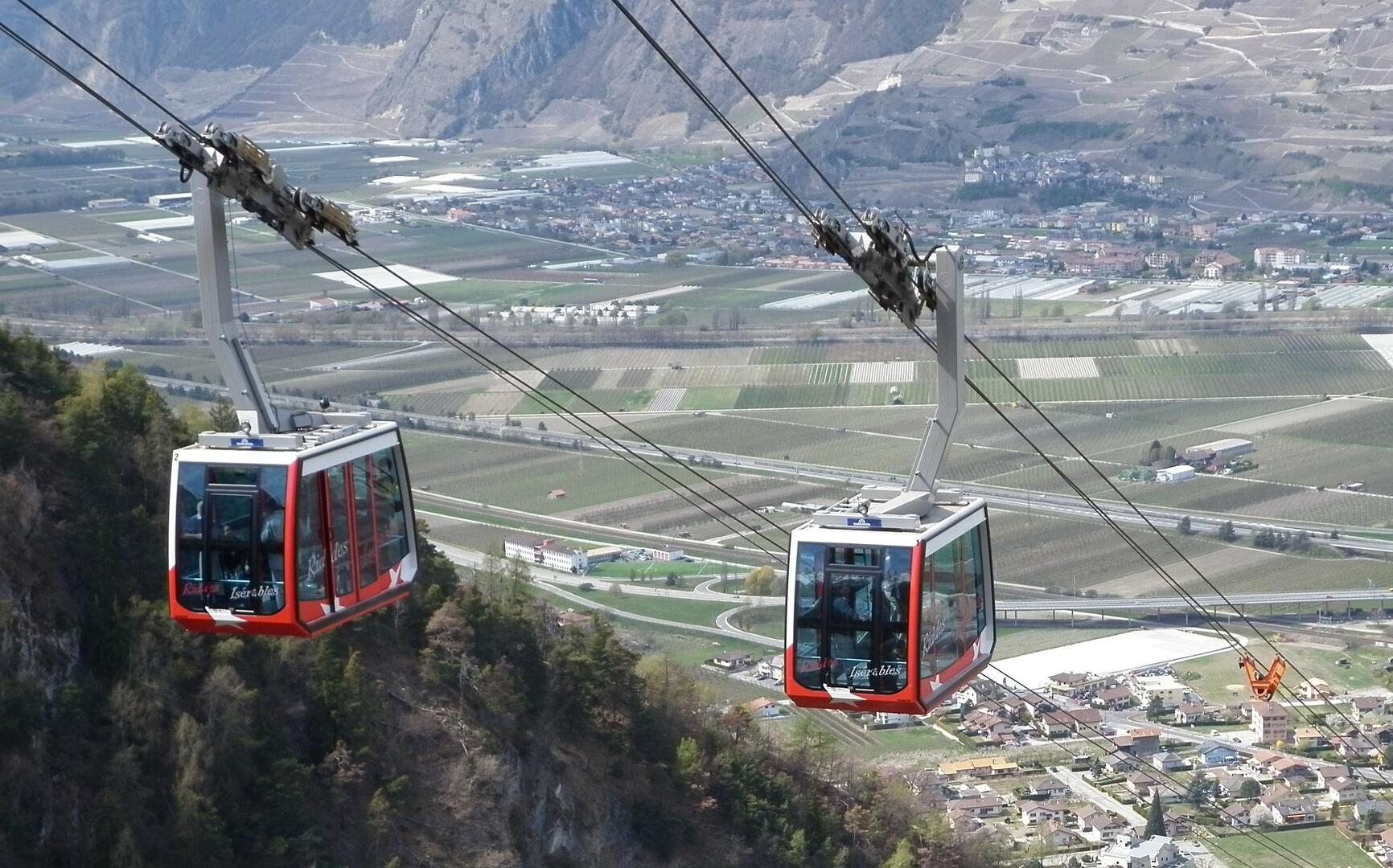 Téléphérique Riddes-Isérables (Riddes) | La Tzoumaz | Office du Tourisme