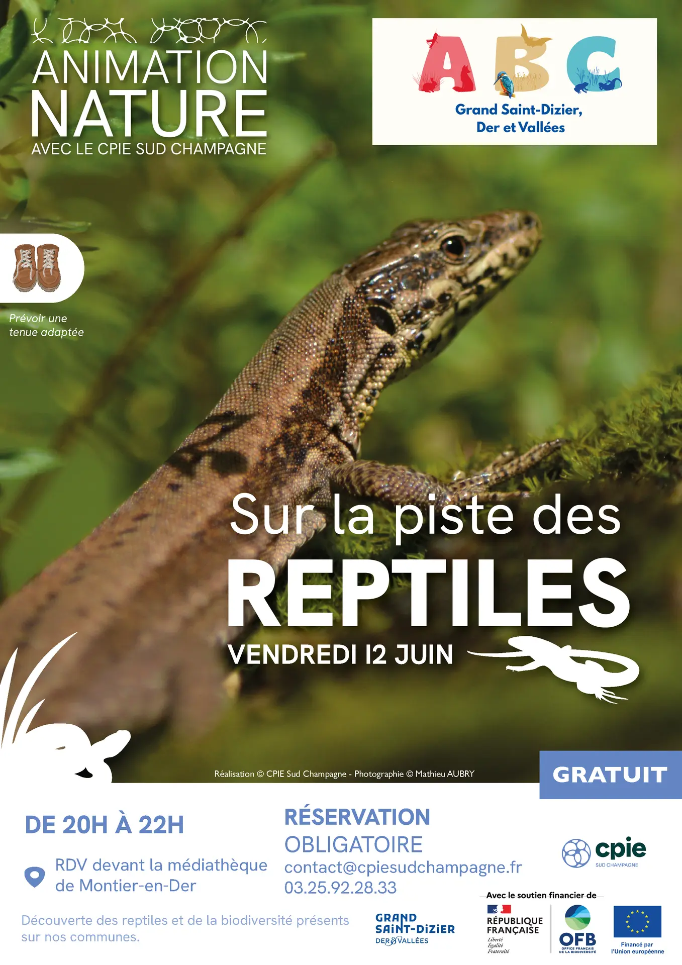 Sur la piste des reptiles (La Porte du Der) | Tourist Office Lac du Der ...