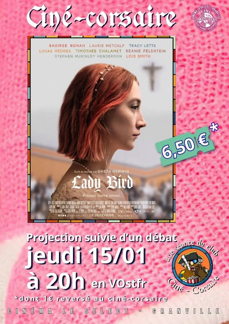 Diffusion du film Lady Bird (Granville) | Destination Granville Terre ...