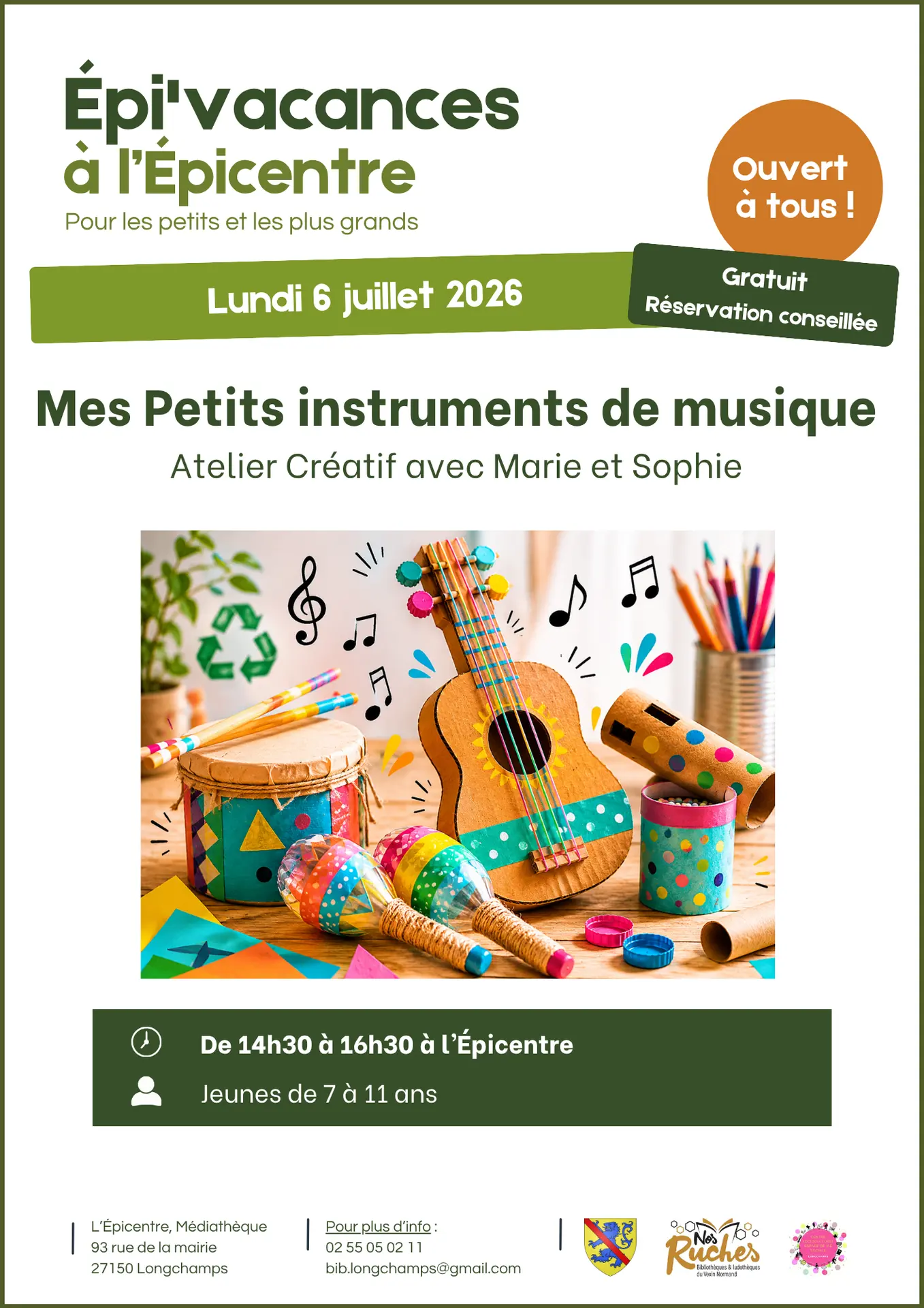 Mes petits instruments de musique (Longchamps) | Vexin Normand Tourisme