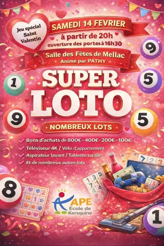 Super Loto de la Saint-Valentin (Mellac) | Bénodet