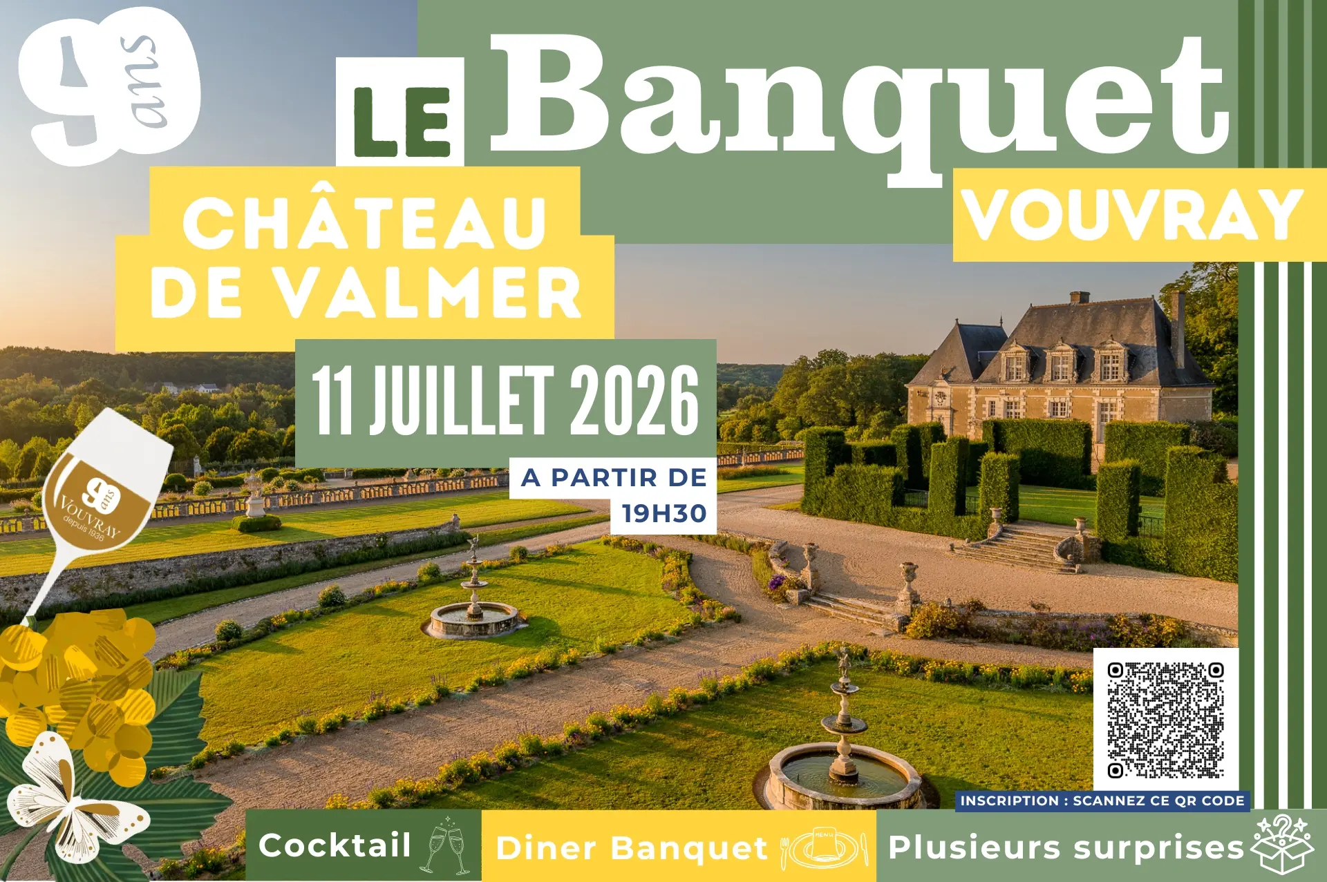 90 ans de l’AOC Vouvray – Le banquet (Chançay) | Touraine Val de Loire