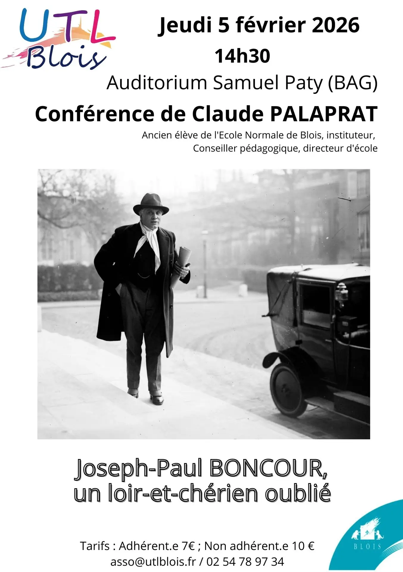 Conférence : Joseph-Paul Boncour (Blois) | Blois Chambord - Loire ...