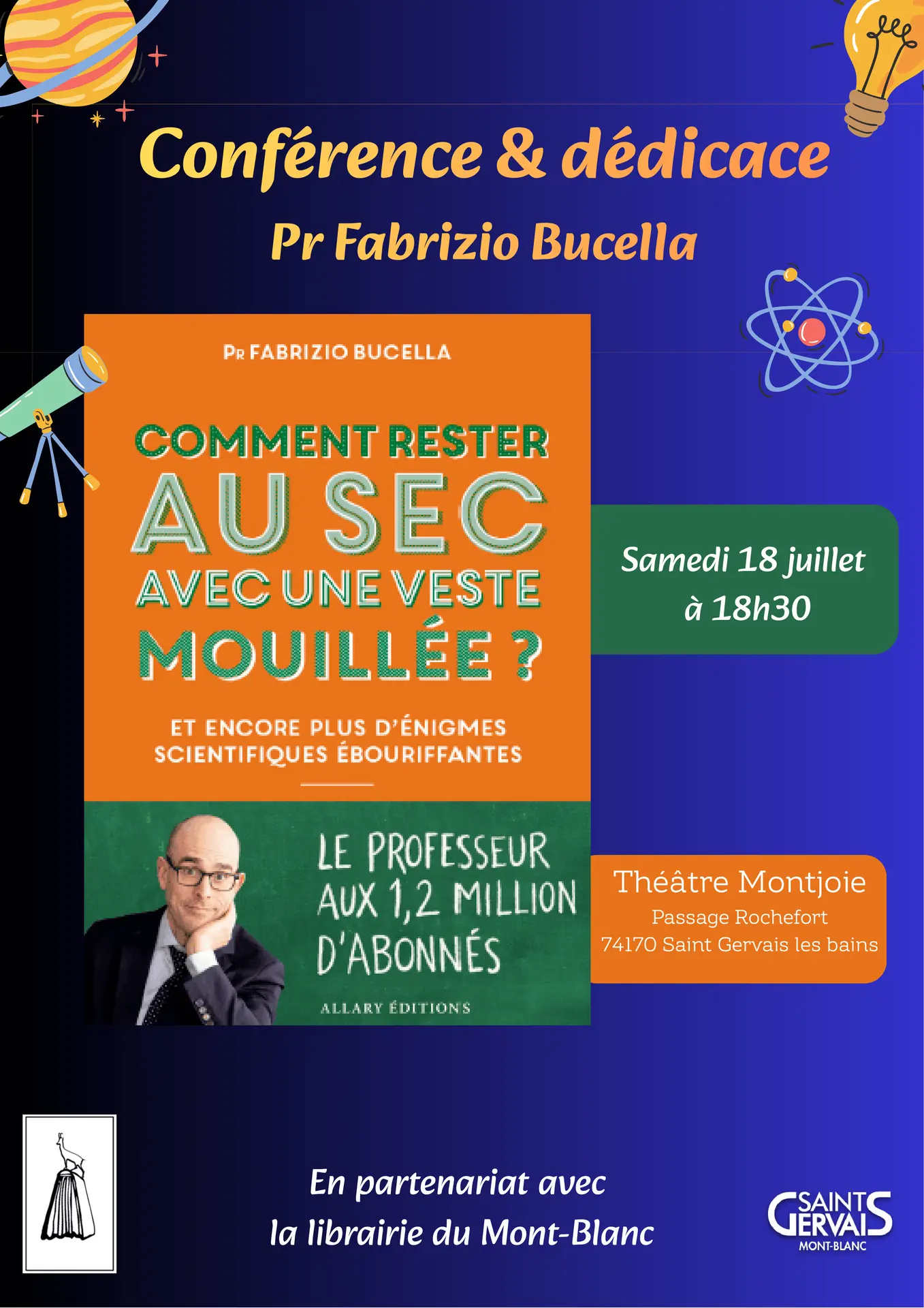 Conférence de Fabrizio BUCELLA + séance de dédicace | Saint-Gervais ...