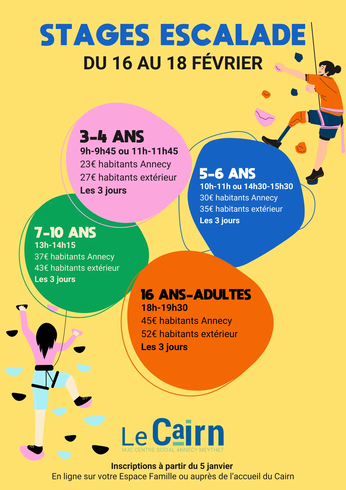 Stages d’escalade pour tous (Annecy) | Haute-Savoie Mont-Blanc