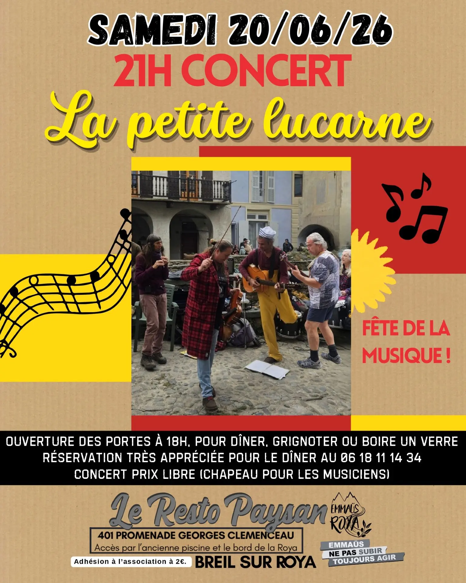 Resto paysan: “la petite lucarne” concert (Breil-sur-Roya) | Provence ...
