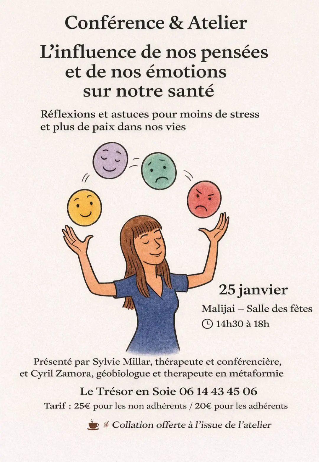 Conférence et atelier : l’influence de nos pensées et de nos émotions ...