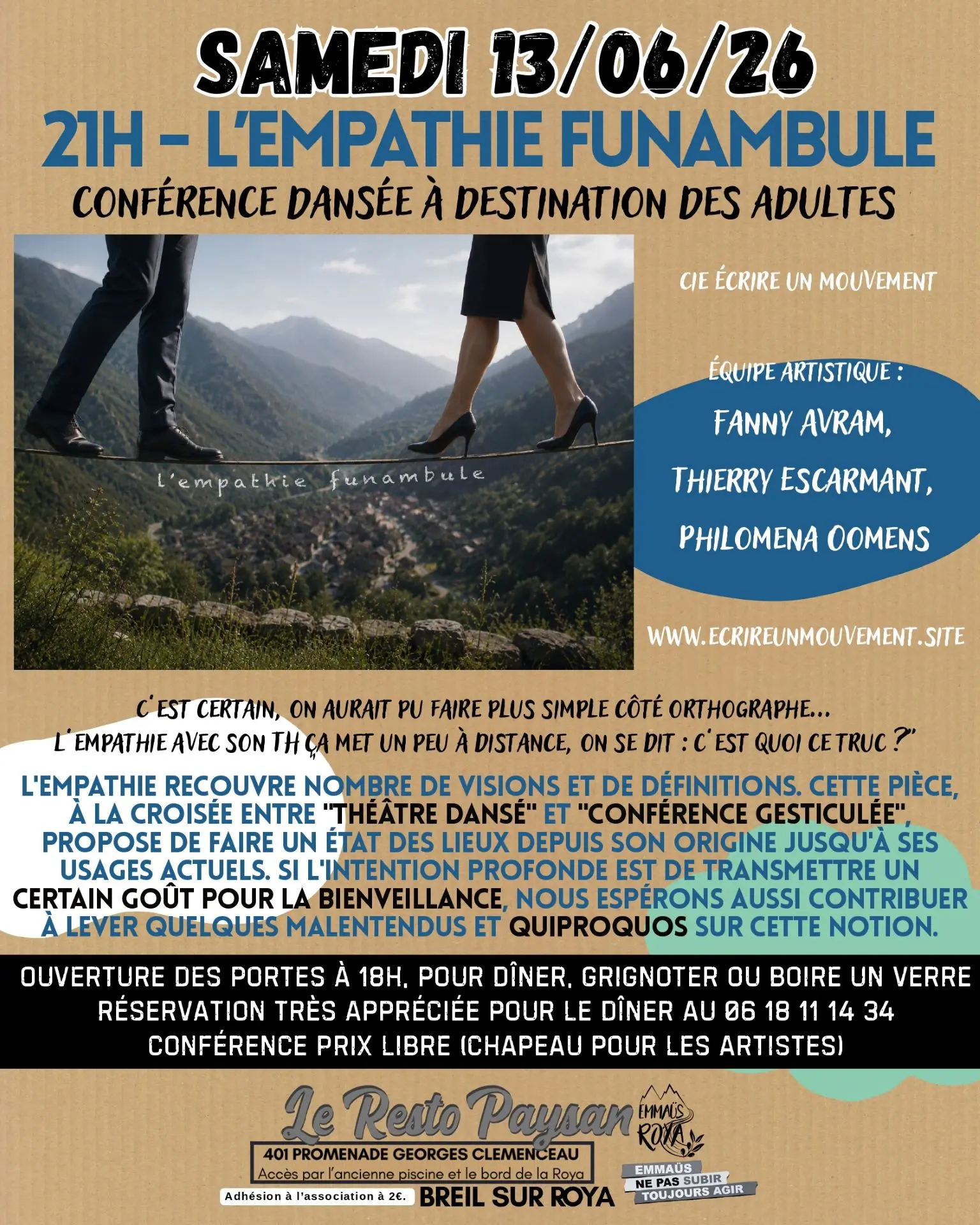 Resto paysan: dance conference (Breil-sur-Roya) | Provence-Alpes-Côte d ...
