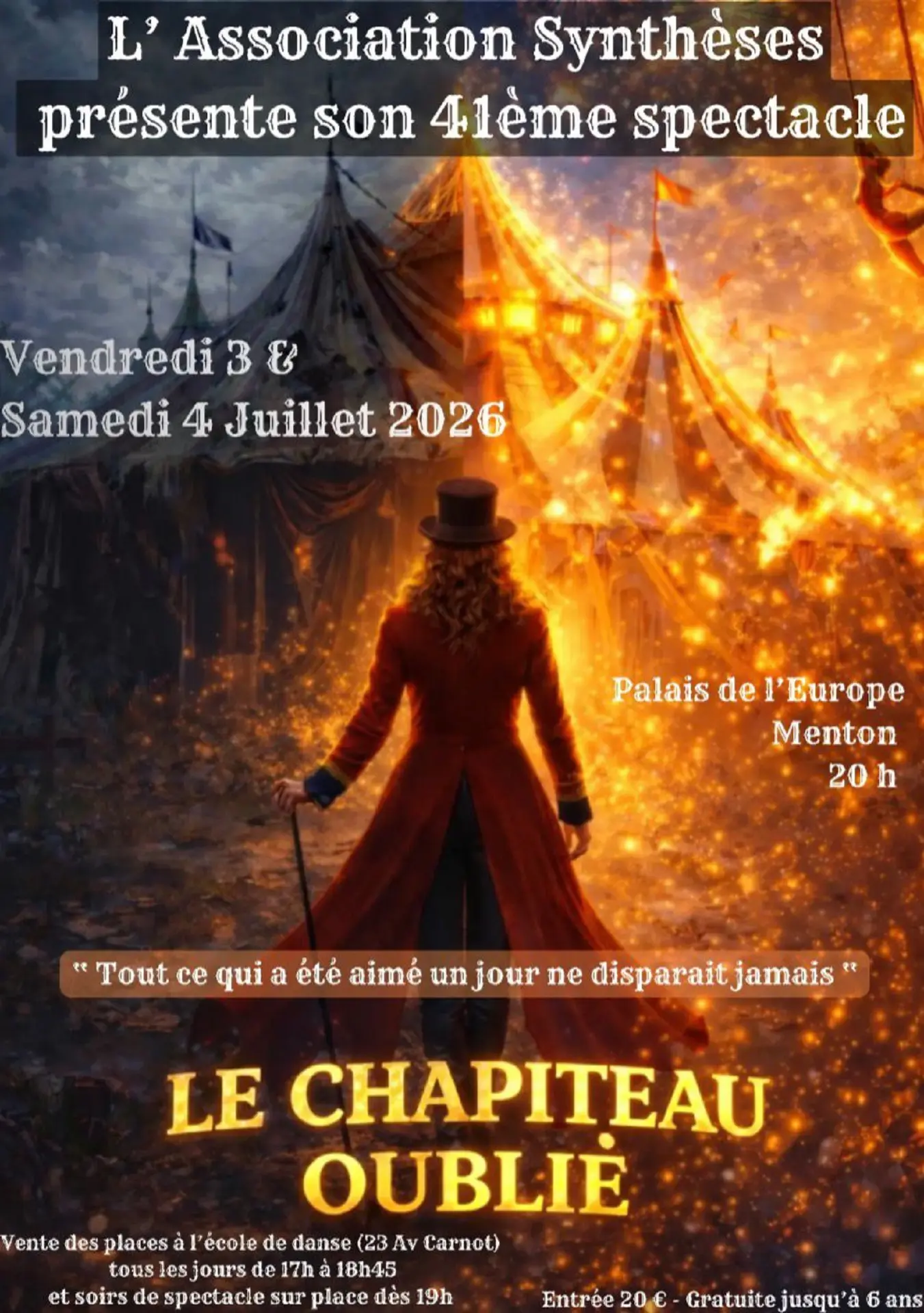 Dance school show: “Le chapiteau oublié” (The forgotten big top ...