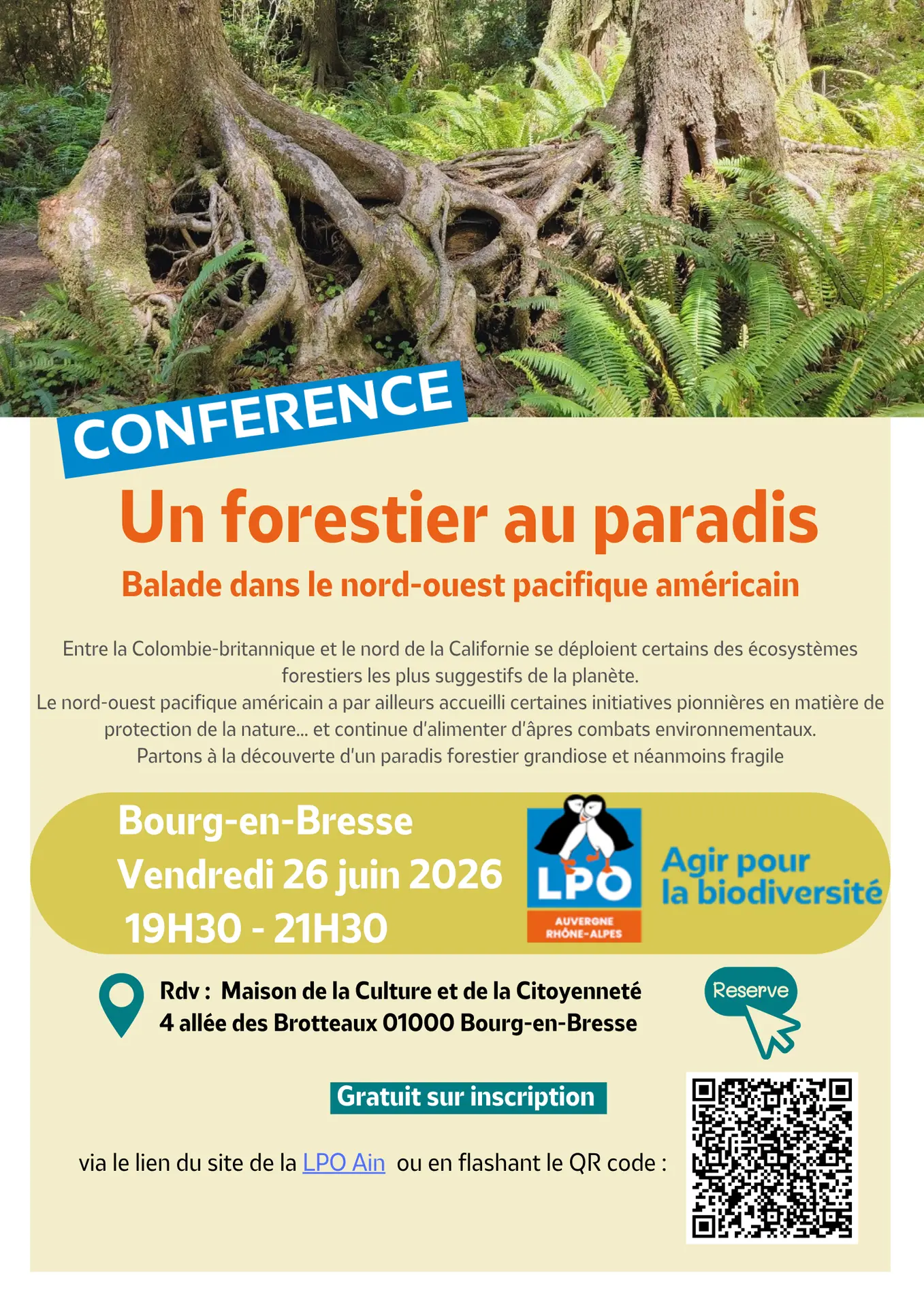 Conférence : un forestier au paradis : balade dans le nord-ouest ...