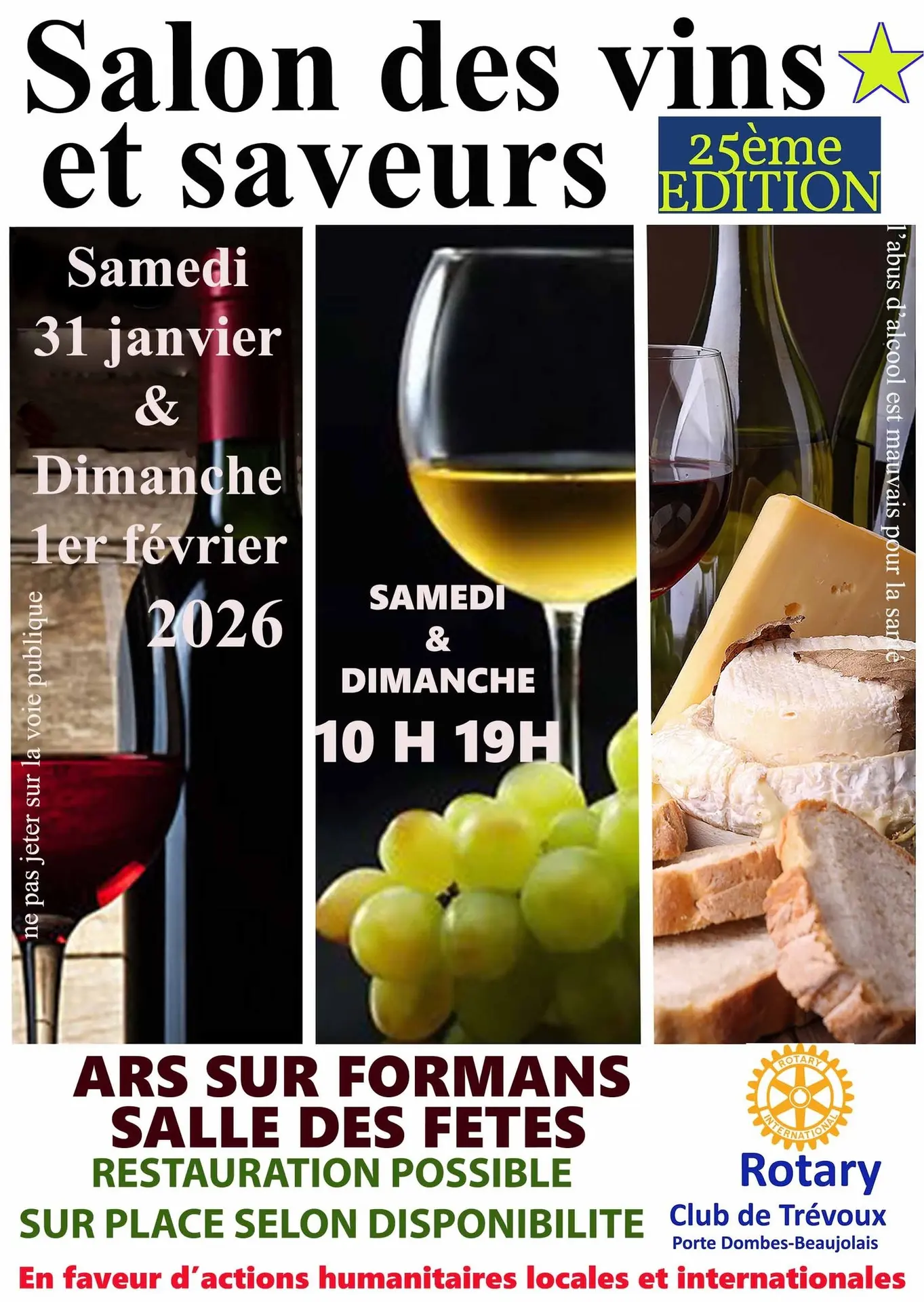 Salons des vins et saveurs Ars-sur-Formans – 25ème édition – (Ars-sur ...