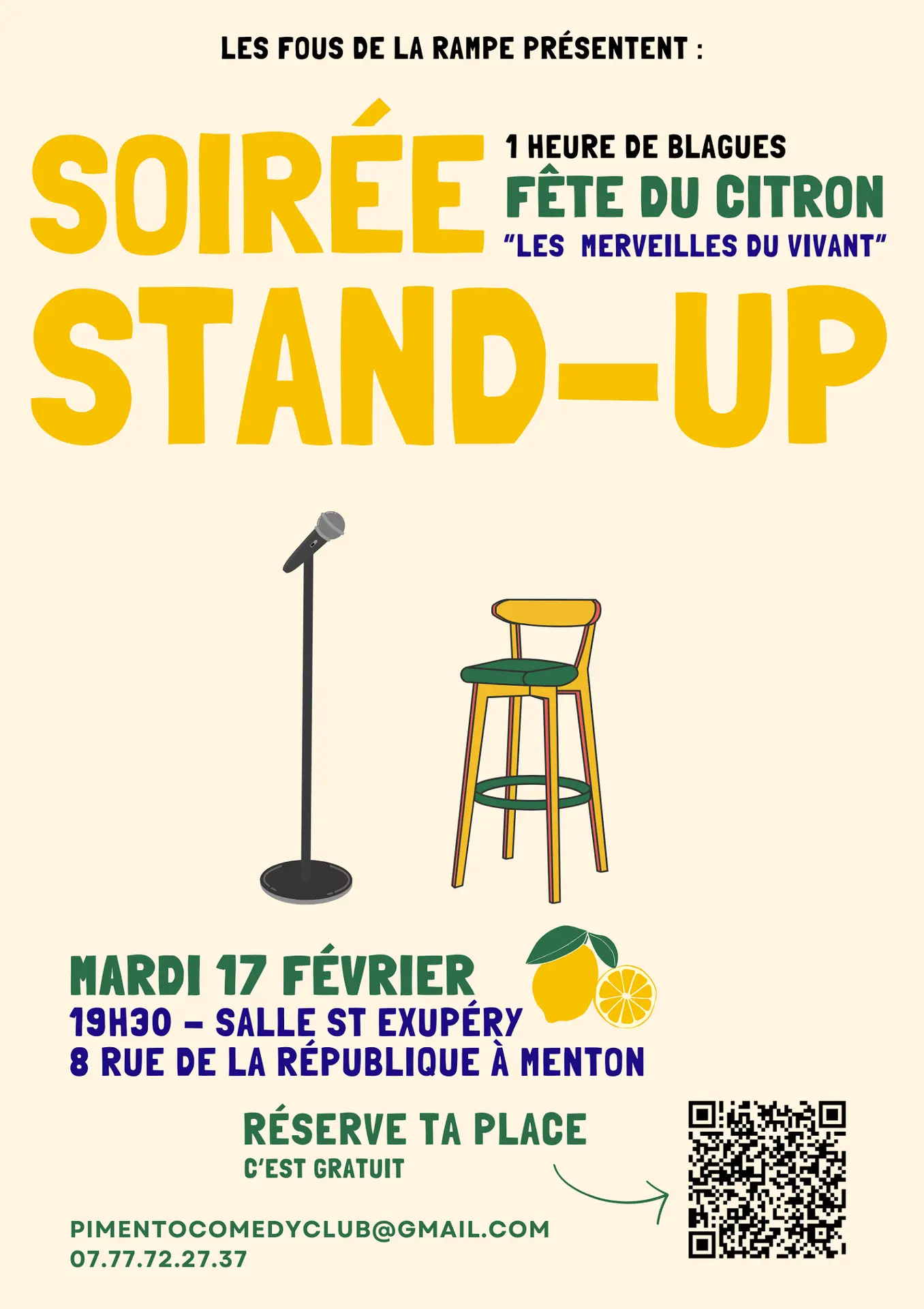 Stand-up evening (Menton) | Côte d’Azur France / French Riviera