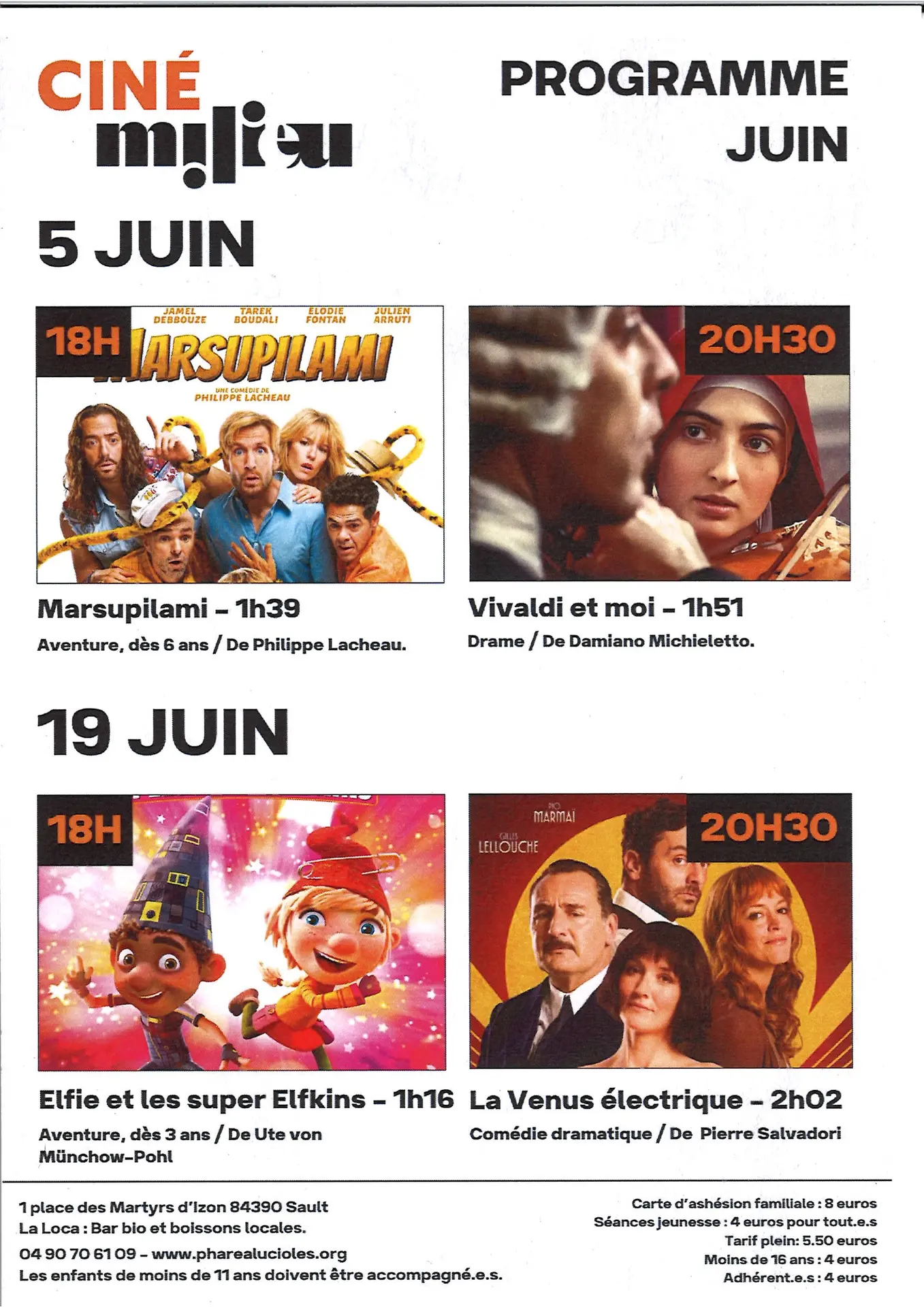 Cinéma itinérant à Sault : “Elfie et les super Elfkins”et “La Venus ...