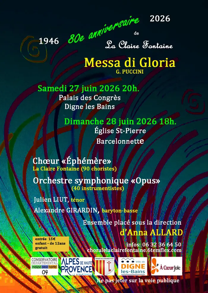 Concert – Messa di Gloria de Puccini (Digne-les-Bains) | Provence-Alpes ...