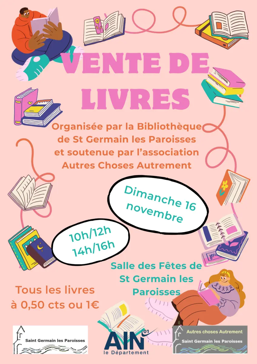 Vente de livres (Saint-Germain-les-Paroisses) | Office de Tourisme ...