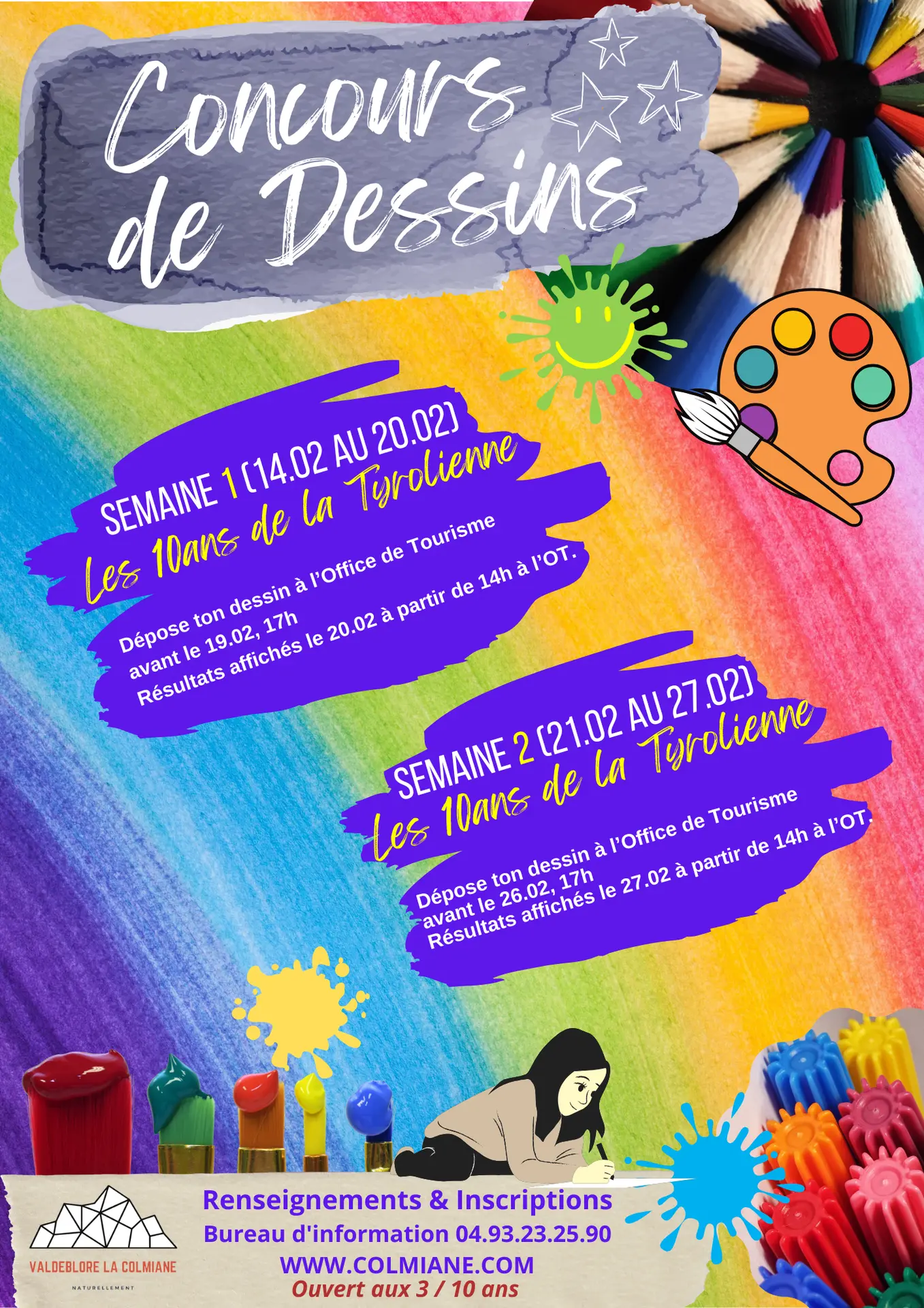 Tourist Office drawing competition (La Colmiane, Valdeblore) | Provence ...