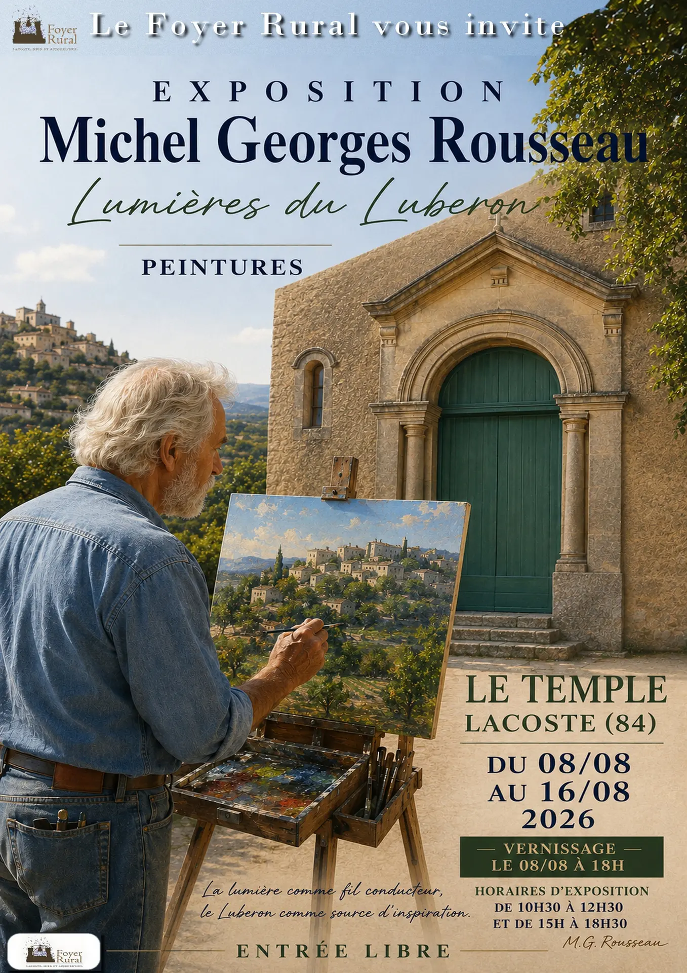 Hommage au peintre Miche ROUSSEAU (Lacoste) | Provence-Alpes-Côte d ...