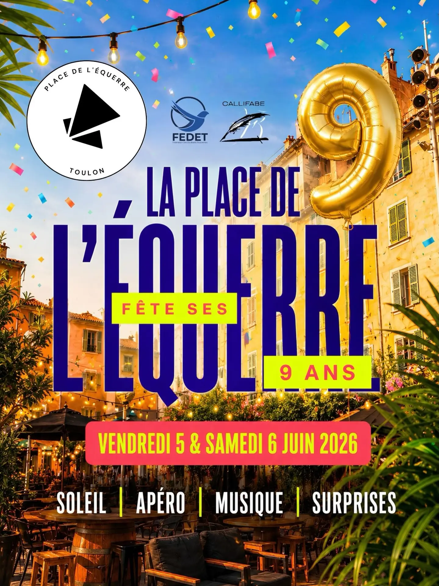 Place de l’Équerre celebrates its 9th birthday! (Toulon) | Provence ...