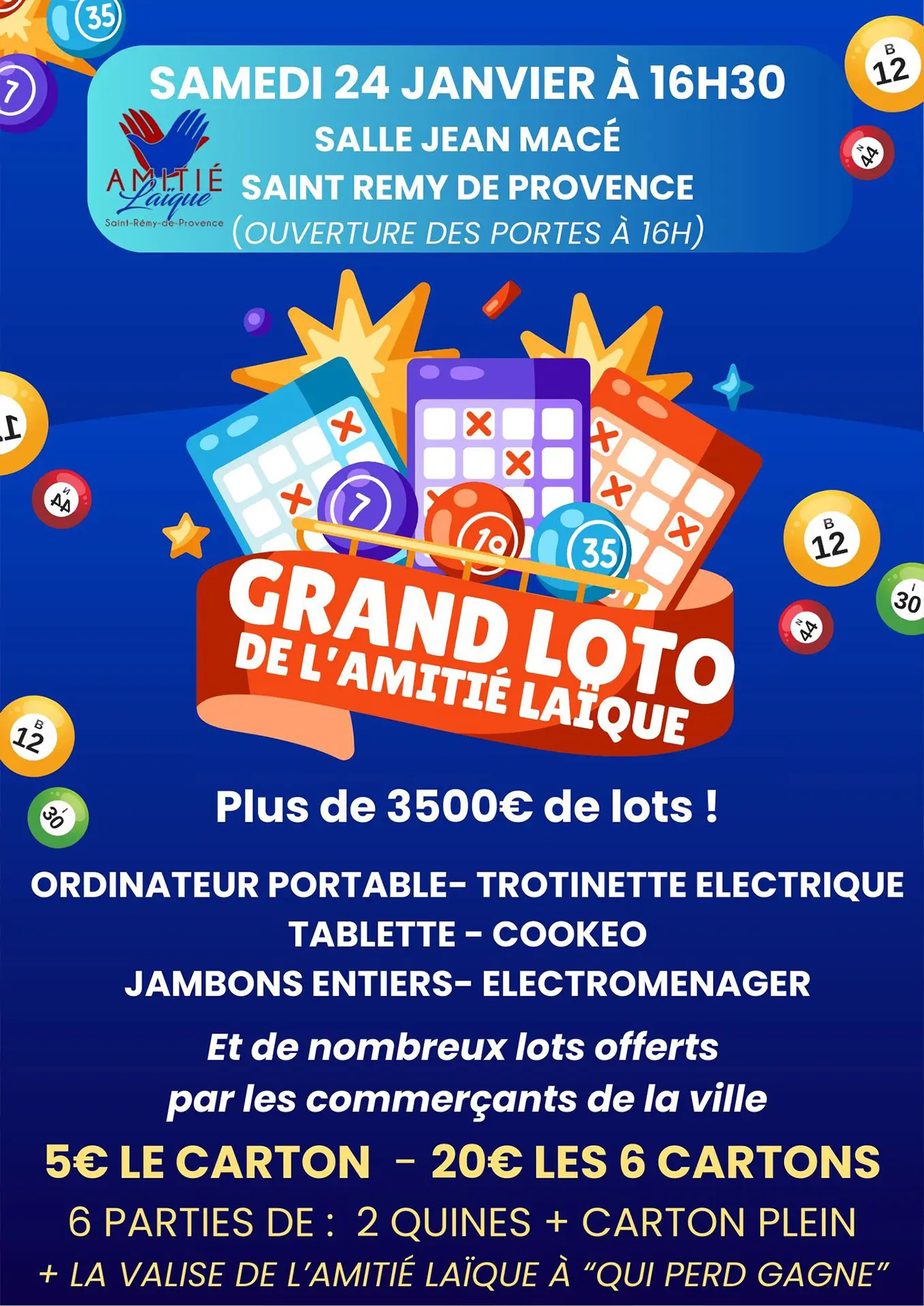 Grand loto de l’amitié laïque (Saint-Rémy-de-Provence) | Provence-Alpes ...