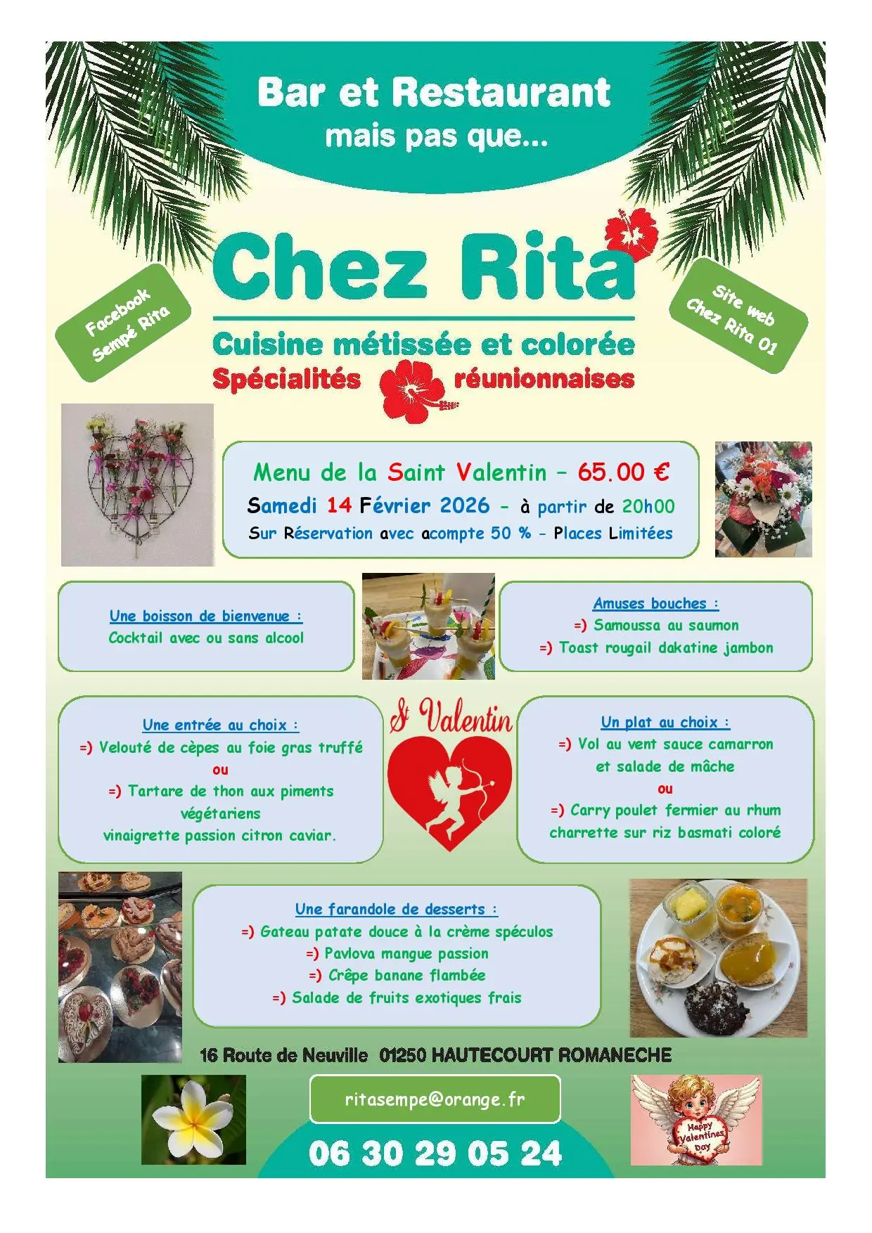 Repas de la Saint Valentin (Hautecourt-Romanèche) | ADT Ain