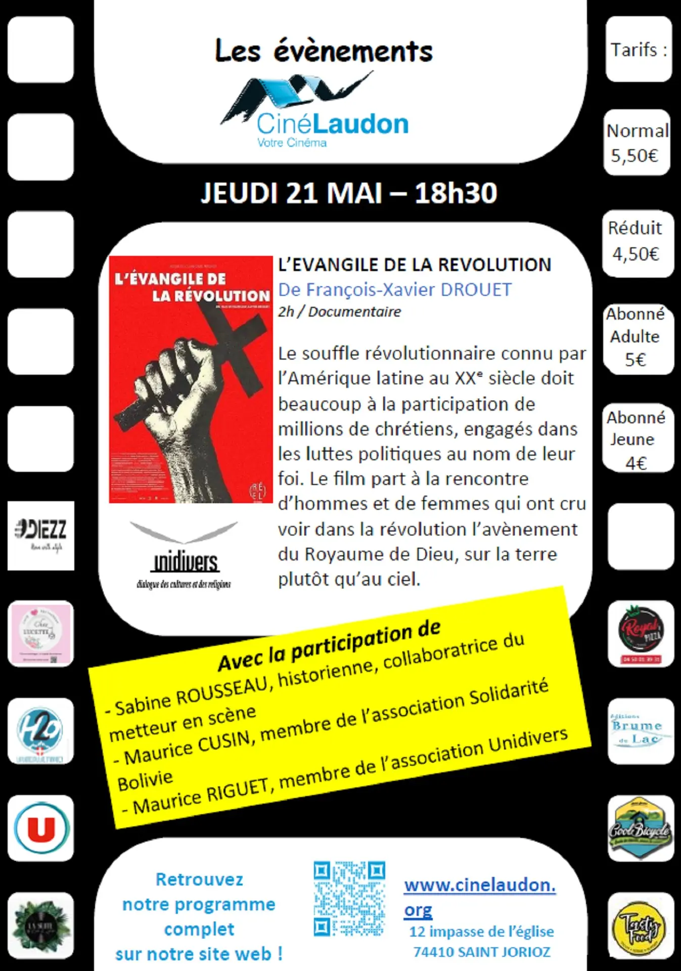 Séance du film documentaire : « L’Évangile de la Révolution » (Saint ...