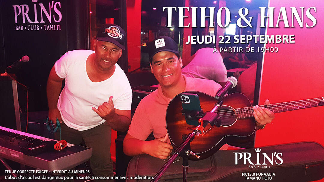 Teiho & Hans Concert – Prin’s Bar Tahiti (Punaauia) | Tahiti Tourisme ...