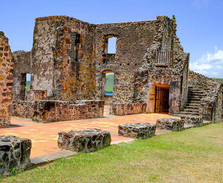 Dubuc Castle ruins (La Trinité)