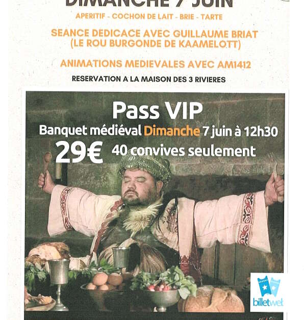 Banquet médiéval - Cloyes-les-Trois-Rivières | Grand Châteaudun Tourisme