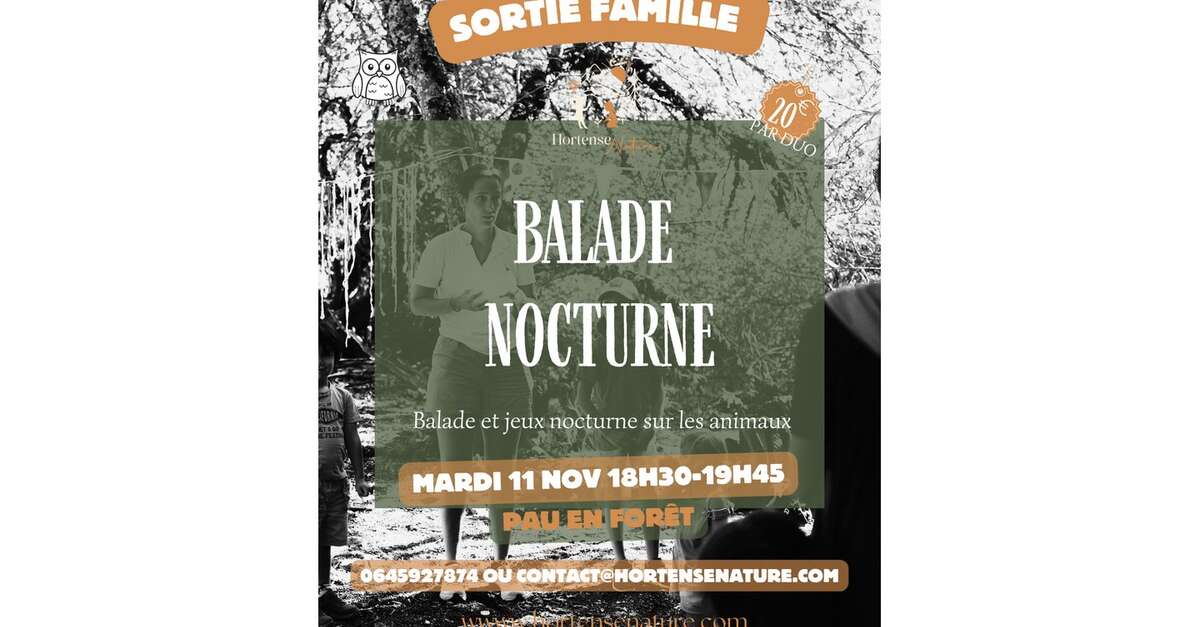 balade nocturne famille (Pau) | Pau Pyrénées Tourisme