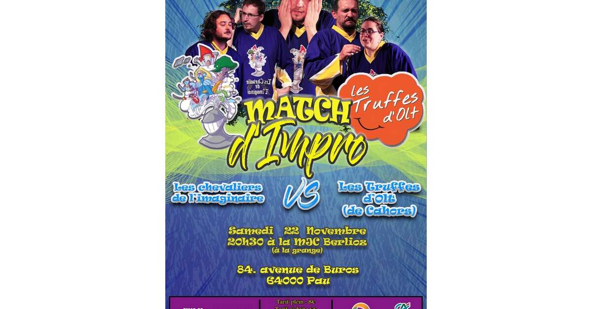 Match de théâtre d’improvisation (Pau) | Pau Pyrénées Tourisme