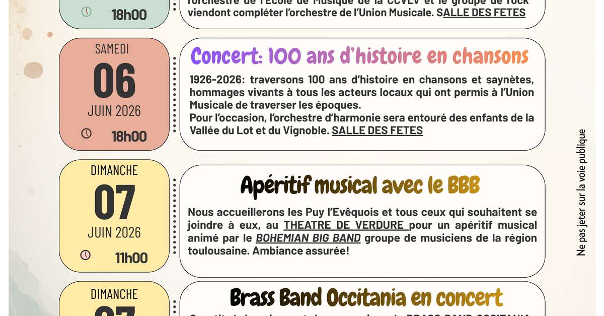 Week-end musical à Puy-L’évêque ! (Puy-l’Évêque) | Tourisme Lot