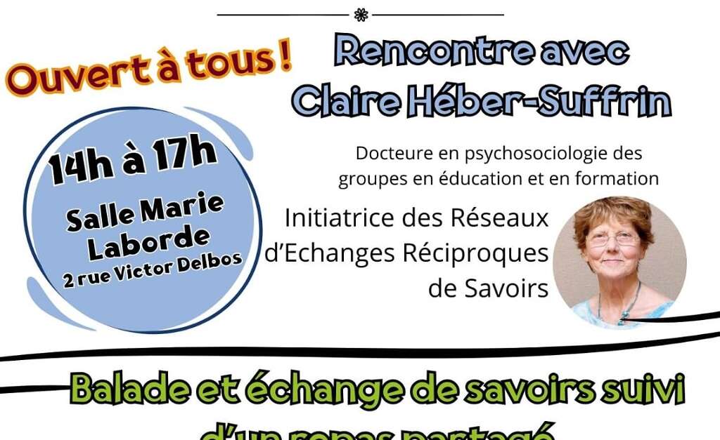 Conférence de Claire Héber-Suffrin et balade et échange de savoirs avec ...