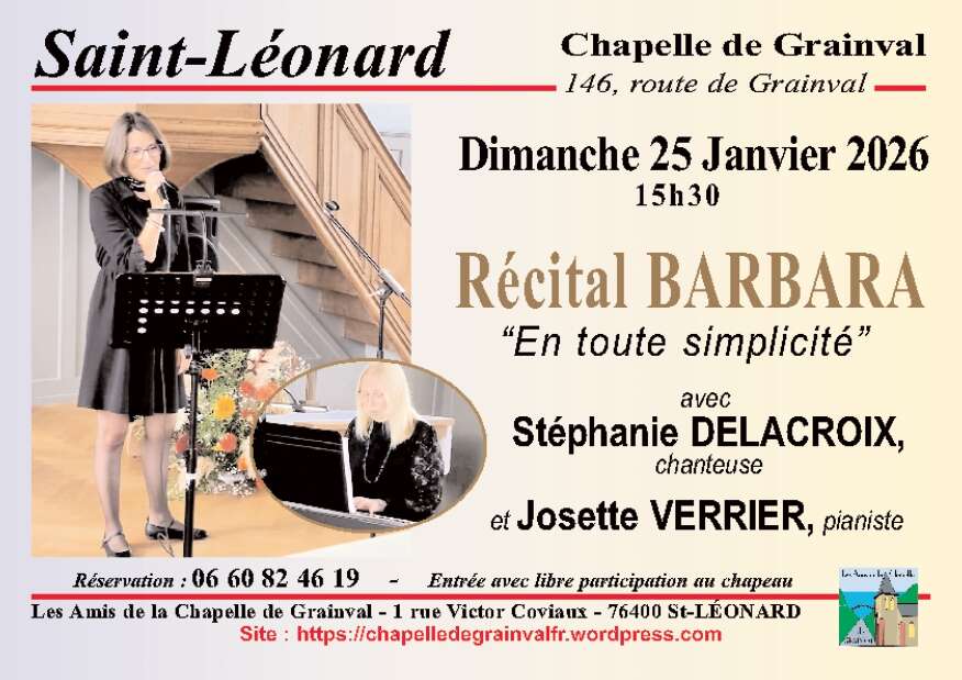 RÉCITAL BARBARA (Saint-Léonard) | Office de Tourisme de Fécamp