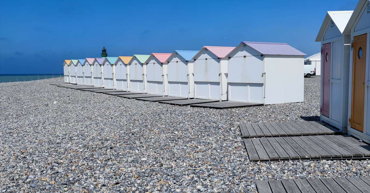 Visite : Les Cordiers et Bain de mer (Le Tréport)