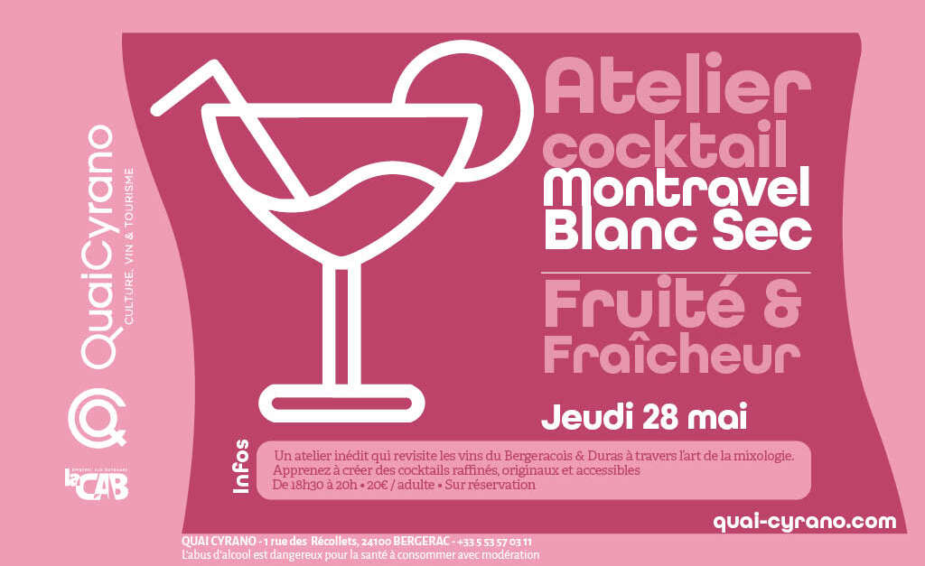 Atelier cocktail | Rosette : douceur & mixologie (Bergerac) | Dordogne ...