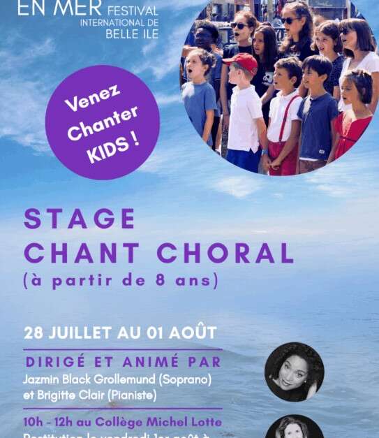 Stage Chant Choral : Venez chanter kids (Le Palais) | Belle-Île-en-Mer ...
