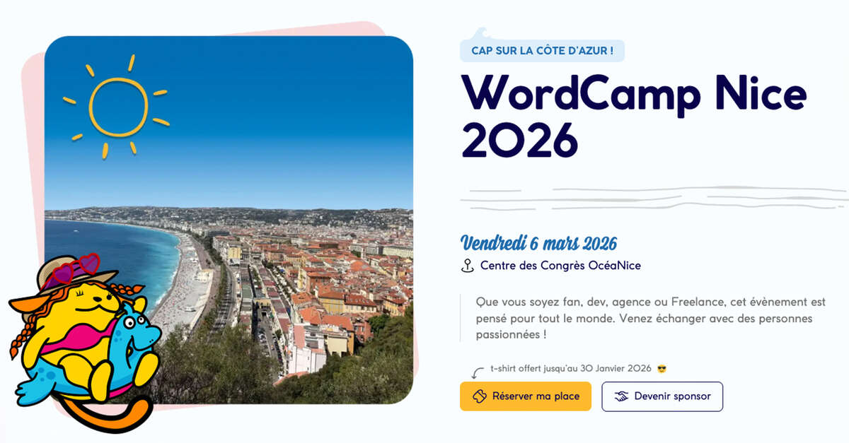 WordCamp Nice 2026 (Nice) | Destination Côte d’Azur France – Le Site ...
