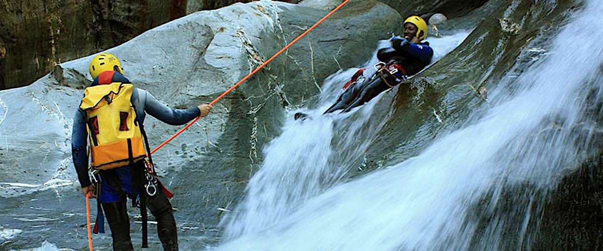 Canyoning with Tarentaise Tours à Sainte-Foy-Tarentaise