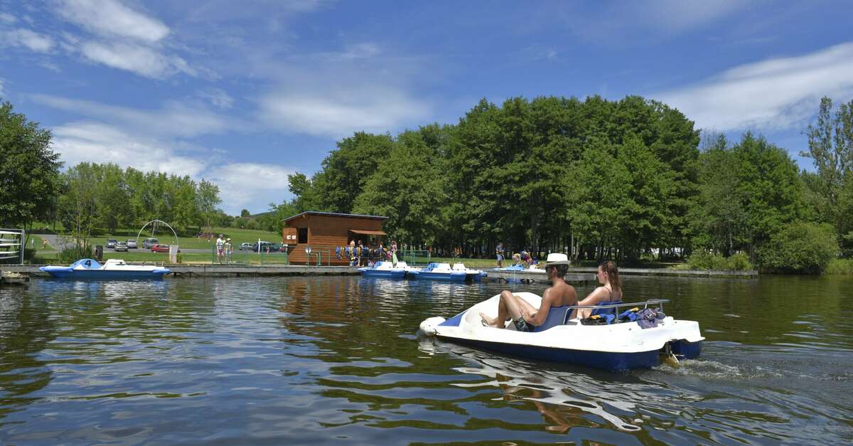 Nautical and leisure center of Aubusson d’Auvergne’s lake (Aubusson-d ...