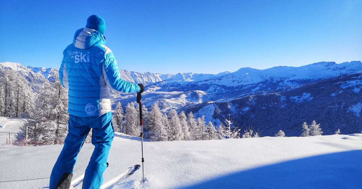 Pra Loup ski school: ski touring (Pra Loup 1600, Uvernet-Fours ...